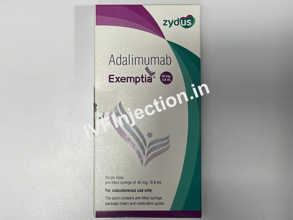 Exemptia injection: Adalimumab 40 mg Use, Price, Buy | IVFInjection